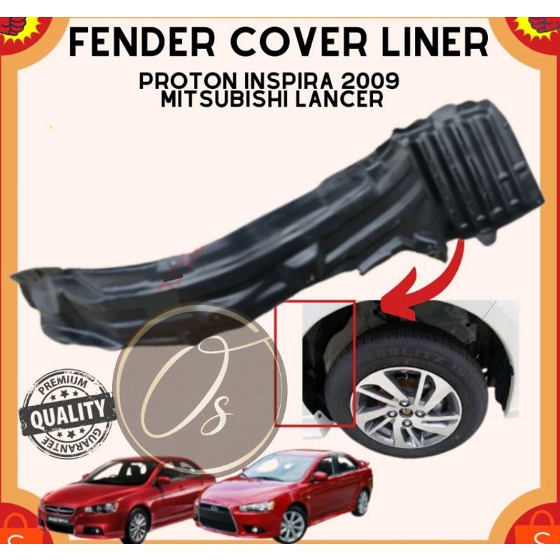 PROTON INSPIRA 2009-2017 MITSUBISHI LANCER FRONT FENDER COVER LINER ...