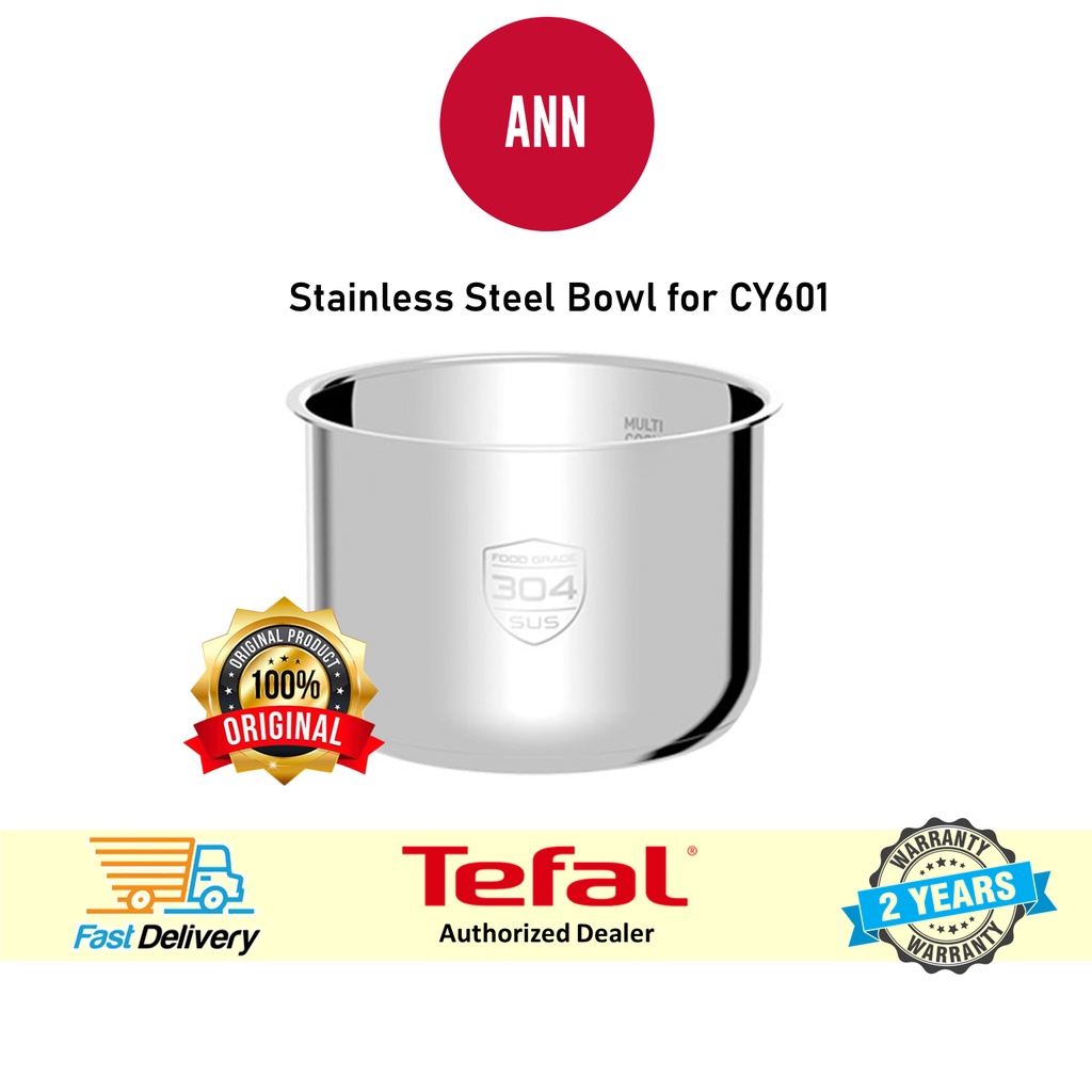 [Bubble Wrap] Tefal 6L Stainless Steel Spherical Inner Pot/Bowl XA622D65 (CY601) | Shopee Malaysia