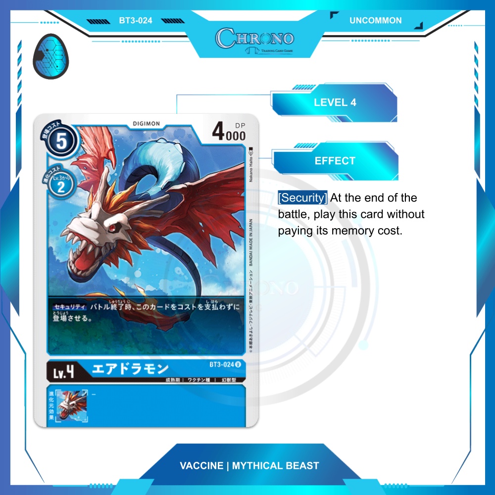 BT3-024 | Airdramon | Uncommon | Digimon Card Single | Chrono TCG ...