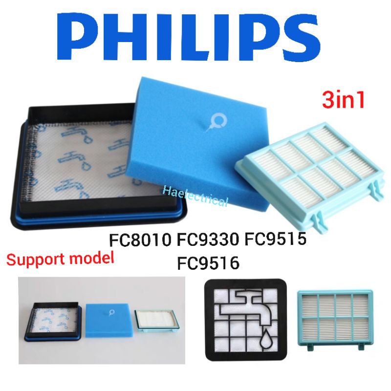 Philips vacuum cleaner filter FC8010 FC9330 FC9515 FC9516 FC9350 ...