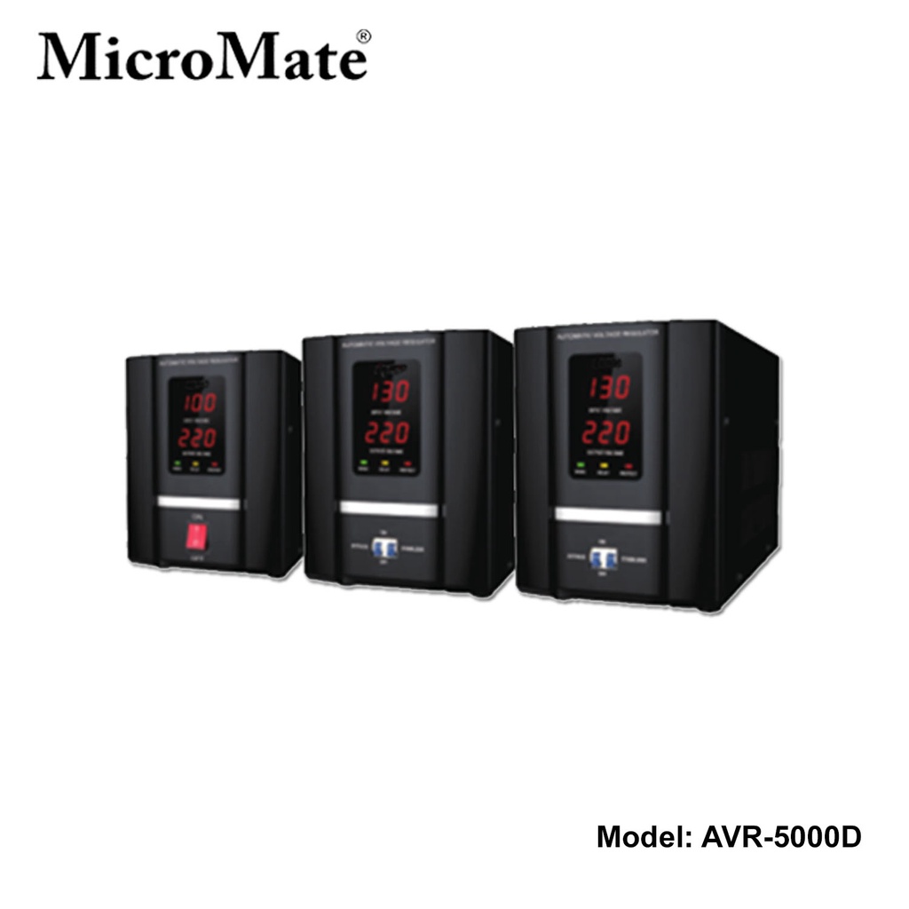 MicroMate 5000VA Automatic Voltage Regulator with Output Power-On-Delay ...