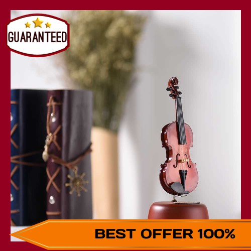 Classical Wind Up Violin Music Box with Rotating Musical Base ...