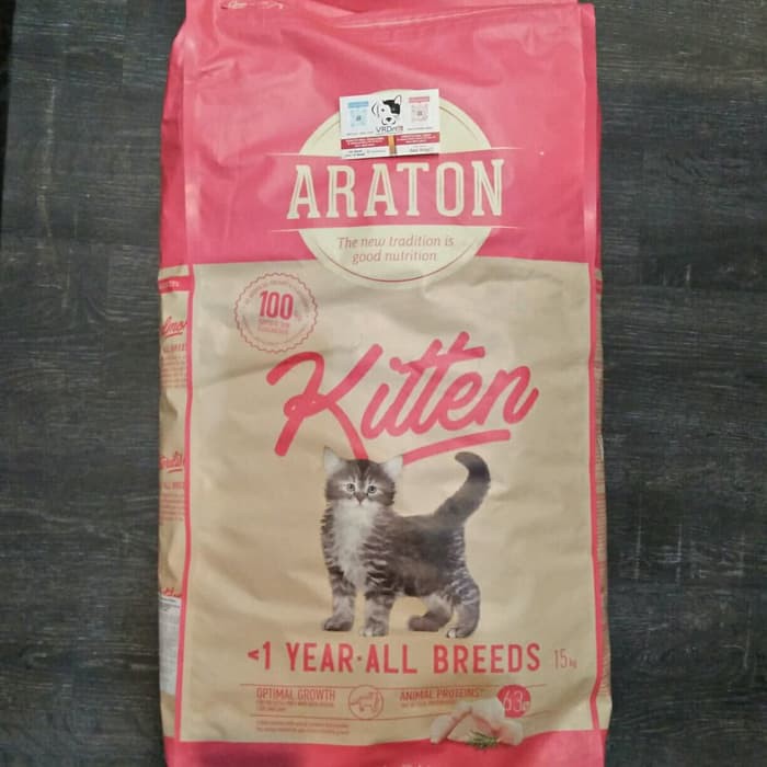 Araton Kitten Dry Cat Food - 15kg | Shopee Malaysia
