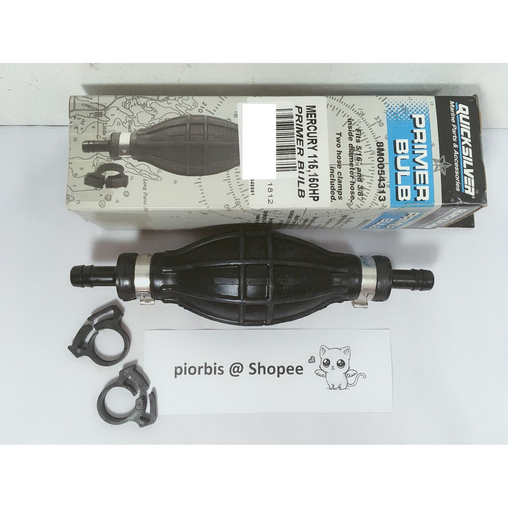 MERCURY 115, 150HP QUICKSILVER PRIMER BULB OUTBOARD BOAT primer pump ...