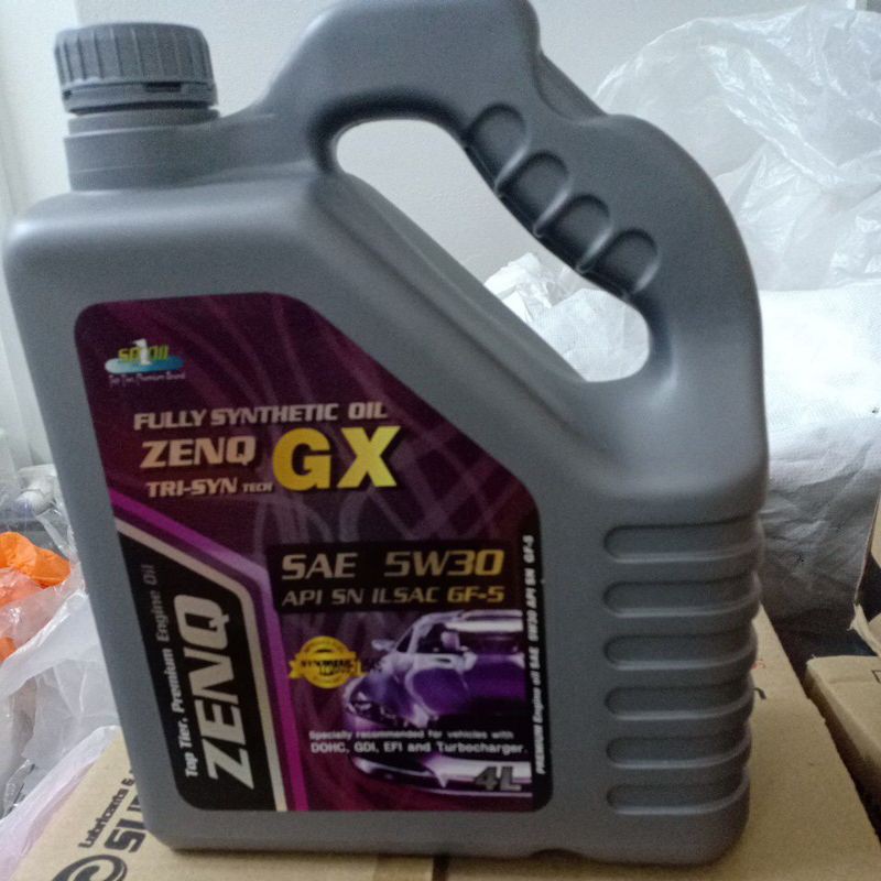 ZENQ GX 5W30 4L FULLY SYNTHETIC | Shopee Malaysia