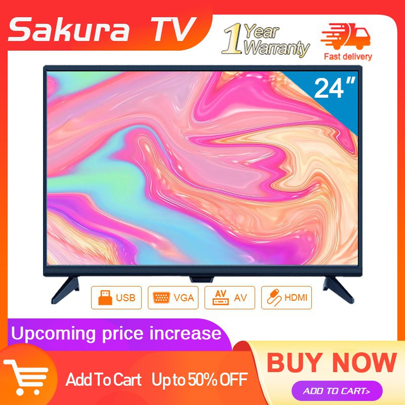 Sakura Digital TV 24 inch HD LED TV (DVBT-2) Built in MYTV | Shopee ...