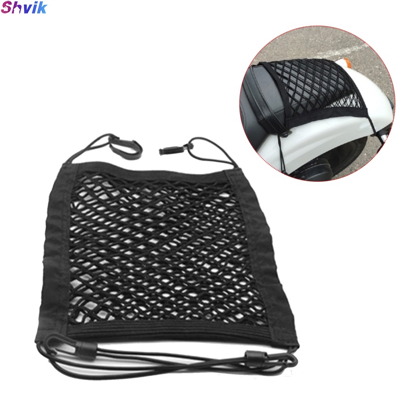 Motorcycle Luggage Net Hook Hold Bag Cargo Bike Scooter Mesh Fuel Tank ...