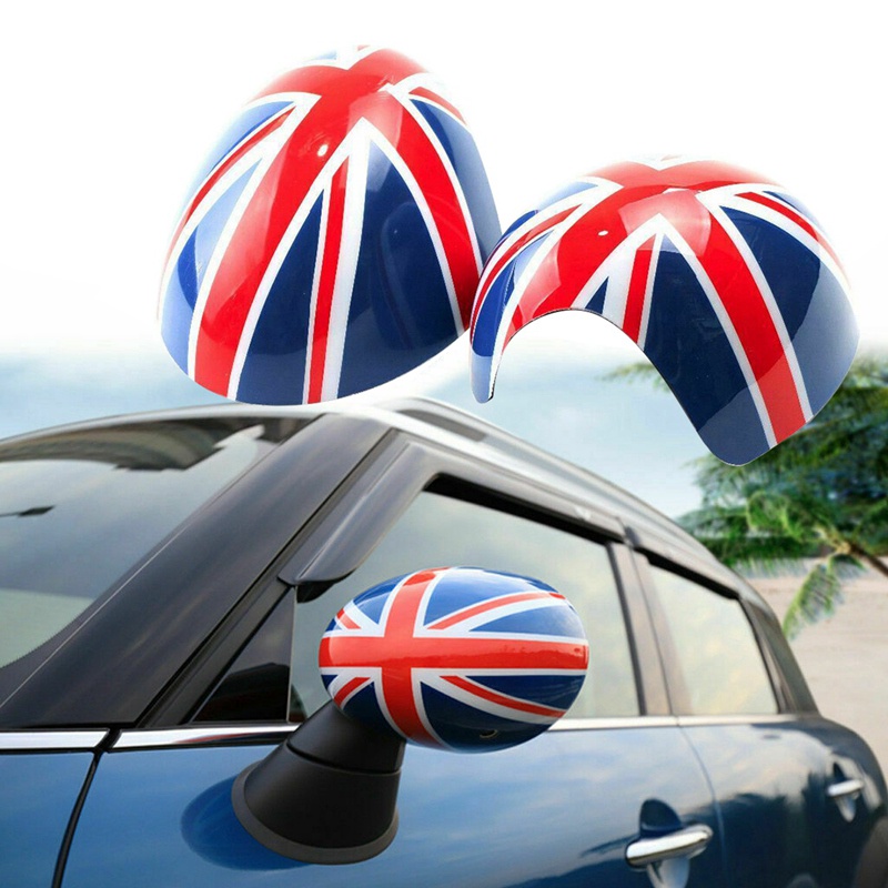 Car Door Side Red/Blue UK Flag Mirror Covers for Mini Cooper R55 R56 ...