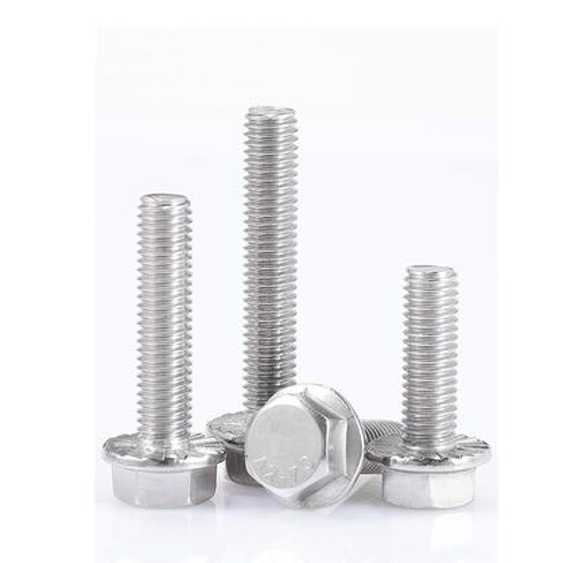 M4 M5 M6 GB5789 Stainless Steel 304 Flange Face Hexagon Screws With ...