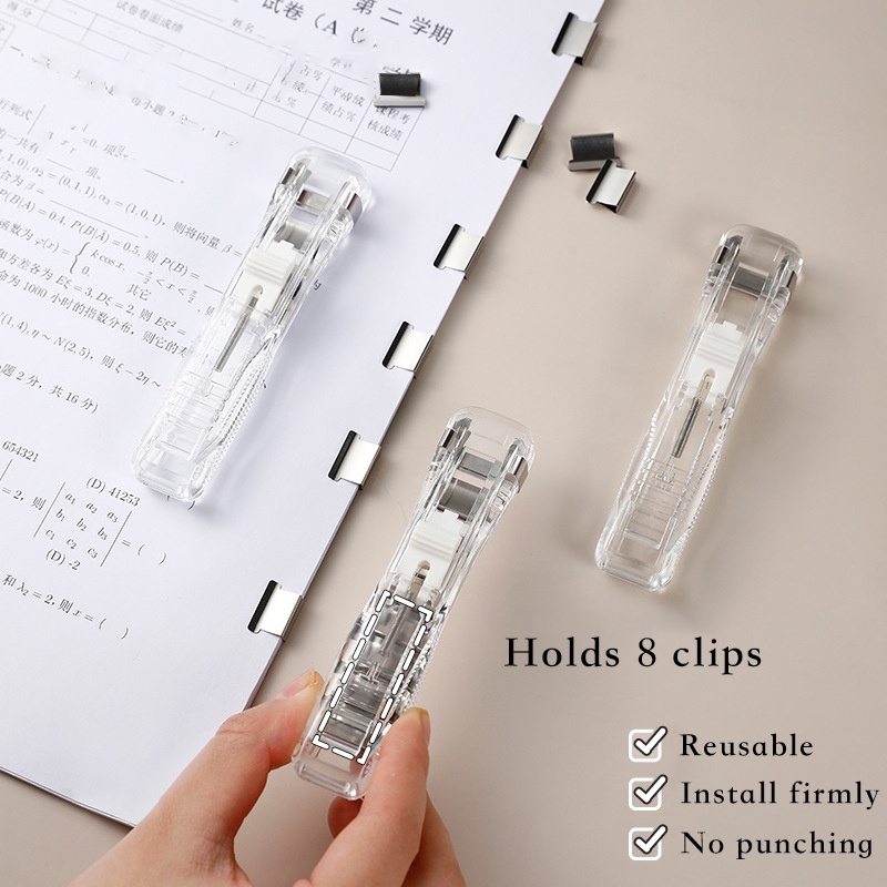 Push Clip Staple Remover Binder Push Clamp A4 Paper Clipper Office ...