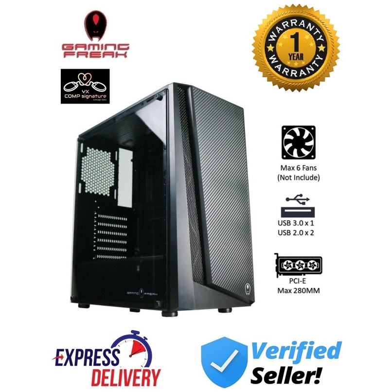 GAMING FREAK GFG-S93G FALCON ATX TOWER CASE CHASSIS PC CPU DESKTOP ...