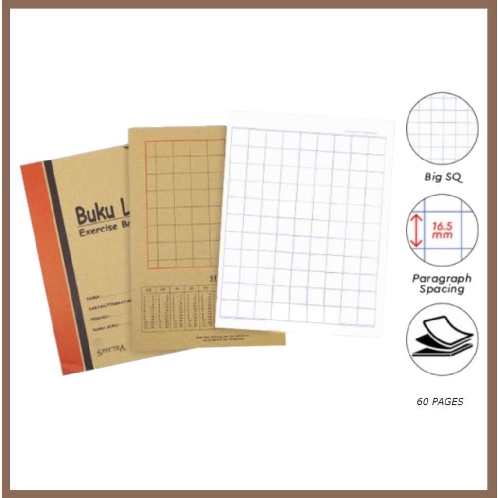 Spectra Exercise Book Buku Tulis Latihan 60/80/120/200pgs Single Line ...