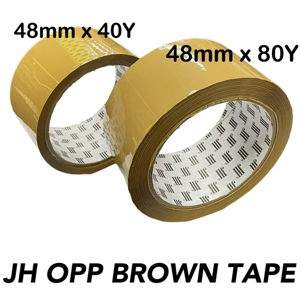 JH Brand Brown OPP Tape 48MM x 40Y / 80Y | Shopee Malaysia