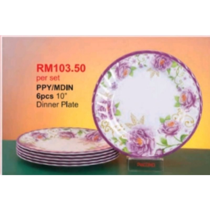 PURPLE PEONY 💥SET PINGGAN MANGKUK💯MELAMINE💥PRODUK GIACOMO💥 | Shopee ...