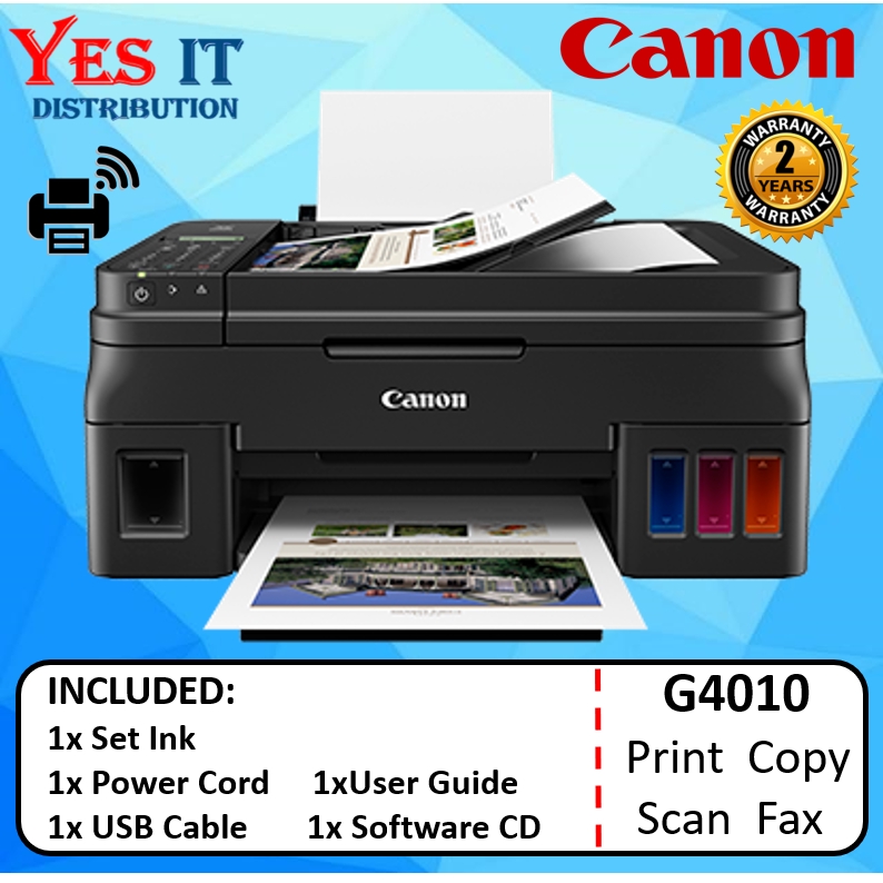 Canon G4010 All In One Printer ( Print / Scan / Copy / Fax / WiFi ...