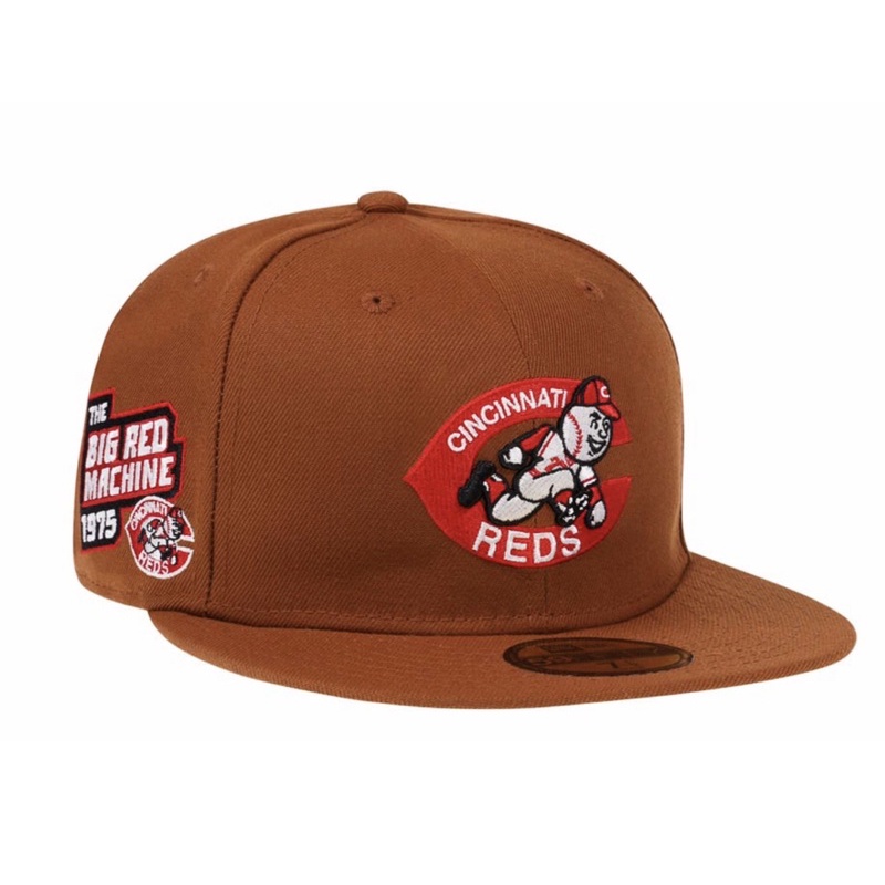 NEW ERA 59FIFTY CINCINNATI REDS BIG RED MACHINE BROWN FITTED CAP ...