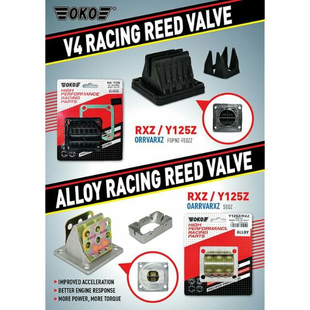 RXZ / 125Z V4 RACING REED VALVE ( OKO ) | Shopee Malaysia