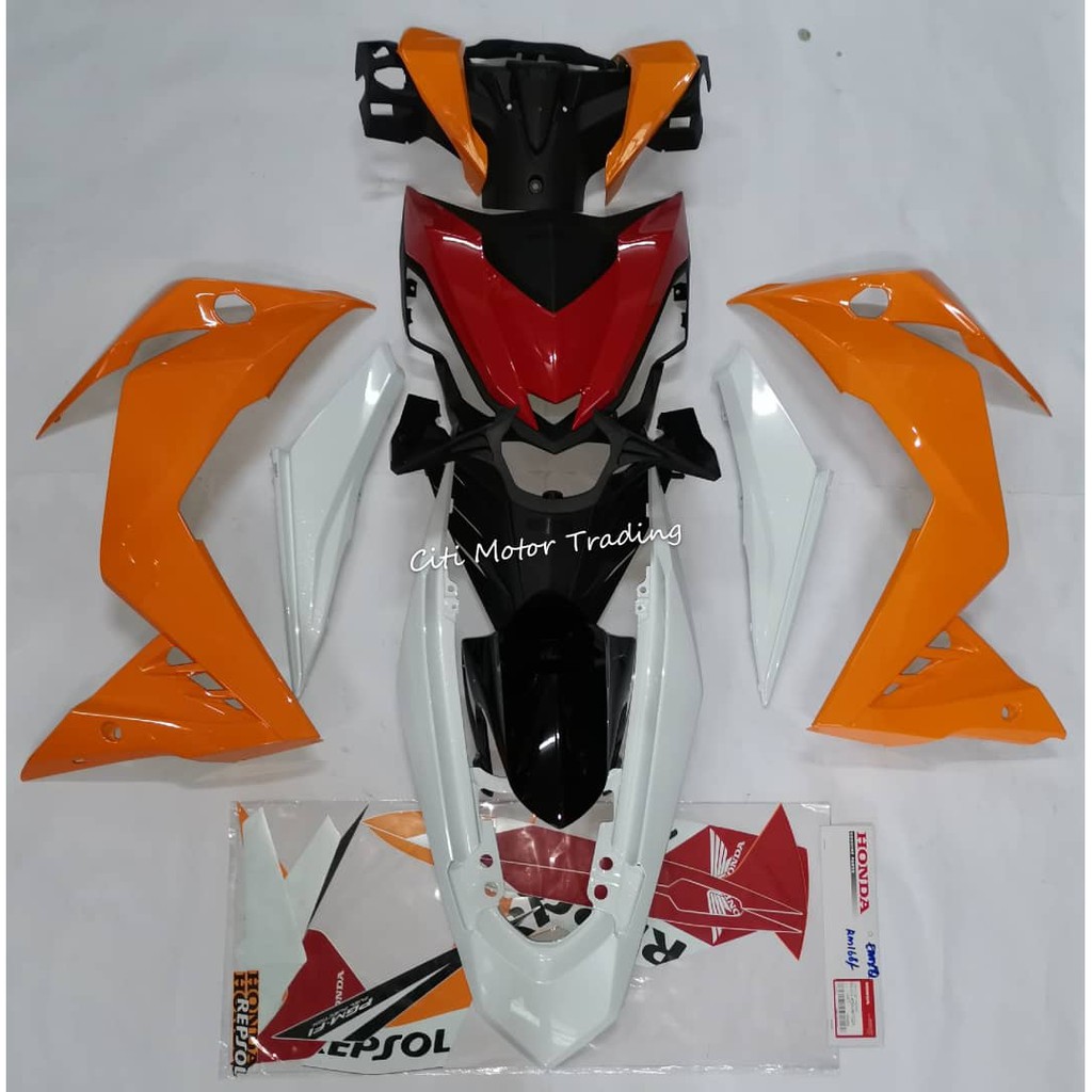 Honda RS150 Body Set + Sticker 100% Original ( REPSOL ) | Shopee Malaysia