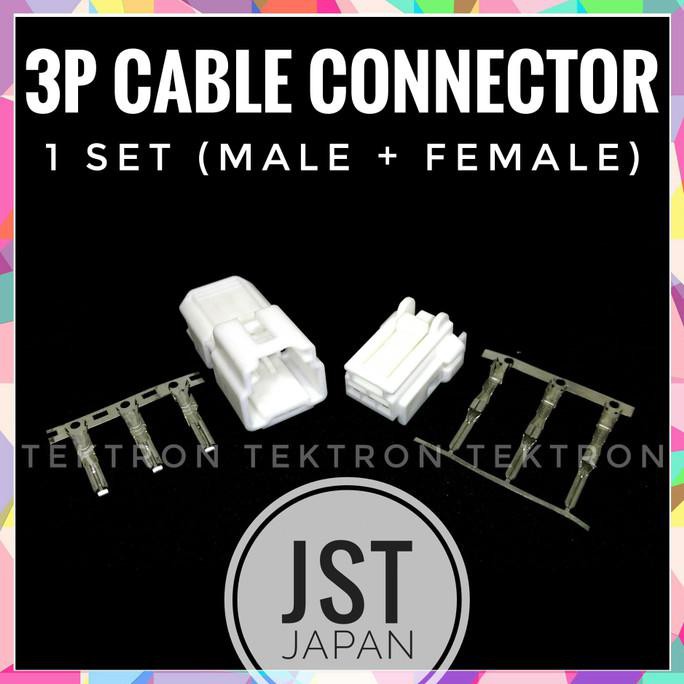 Jst 3p CABLE TO CABLE CONNECTOR, kabep CONNECTOR TO long 3p CABLE tektron22 Buy Now | Shopee ...