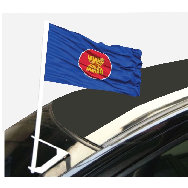 bendera kereta ASEAN logo, bendera meja ASEAN logo | Shopee Malaysia