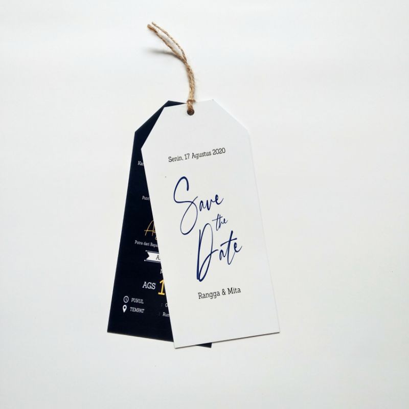 Invitation Hand Tag Vintage Custom | Shopee Malaysia