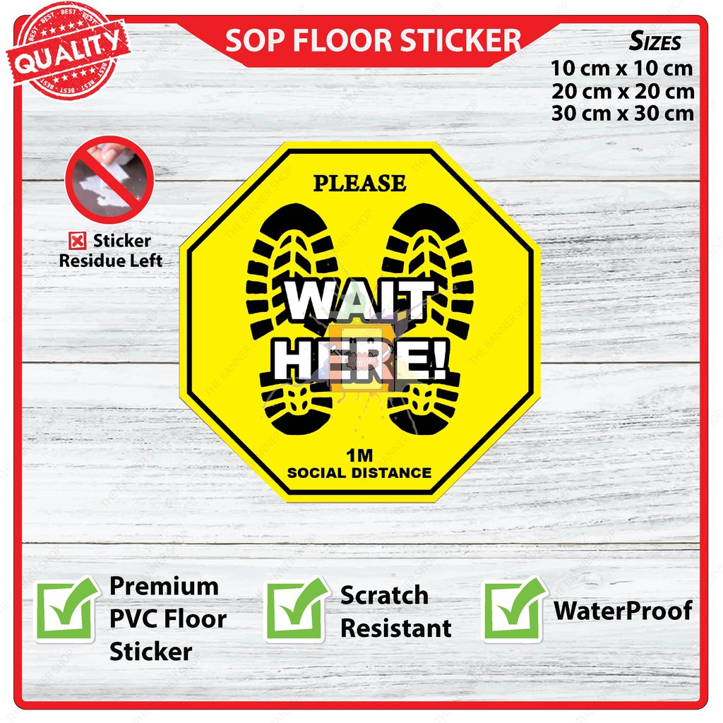 SOP Floor Stickers, Standard Operating Procedures Stickers | Shopee ...