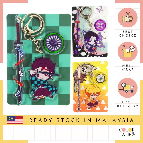 *Ready Stock*Demon Slayer Kimetsu No Yaiba Acrylic Keychain Souvenirs ...