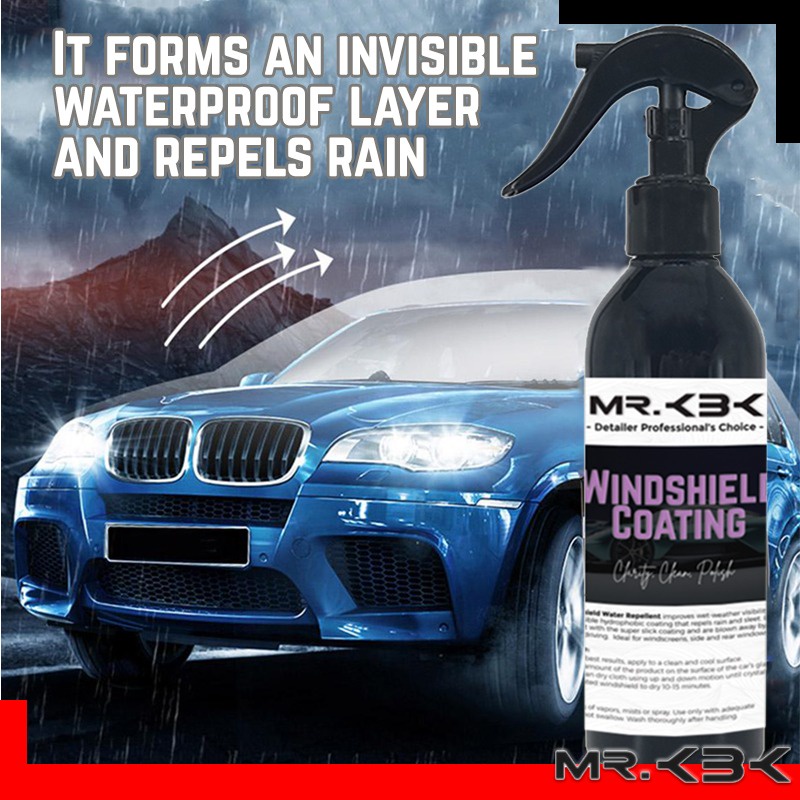 MR.KBK Windshield Glass Coating Water Rain Repellent Windscreen Coating ...
