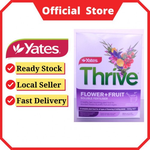 Yates Thrive Flower & Fruit Soluble Plant Food 500g | Encourage ...
