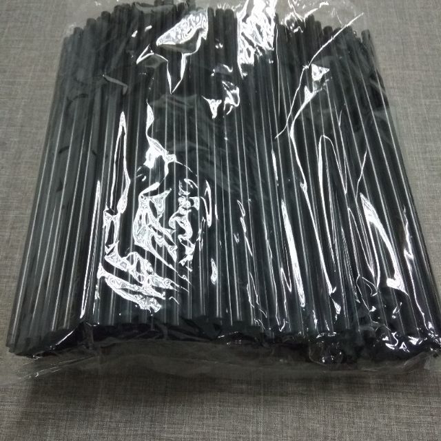 250pcs black plastic straw (6") | Shopee Malaysia