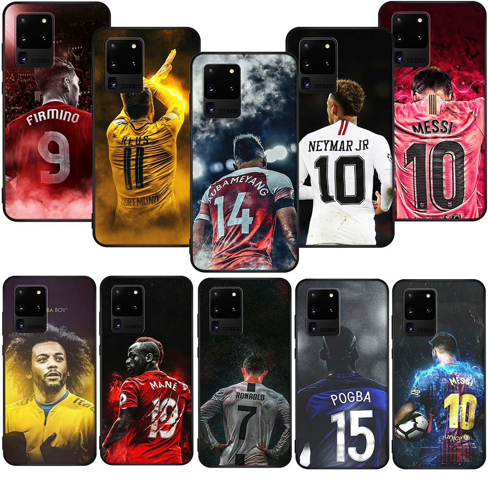Samsung Galaxy A01 A02 A02s A03 A03s Soft TPU Silicone Cover Phone Casing Case QX42 soccer ...