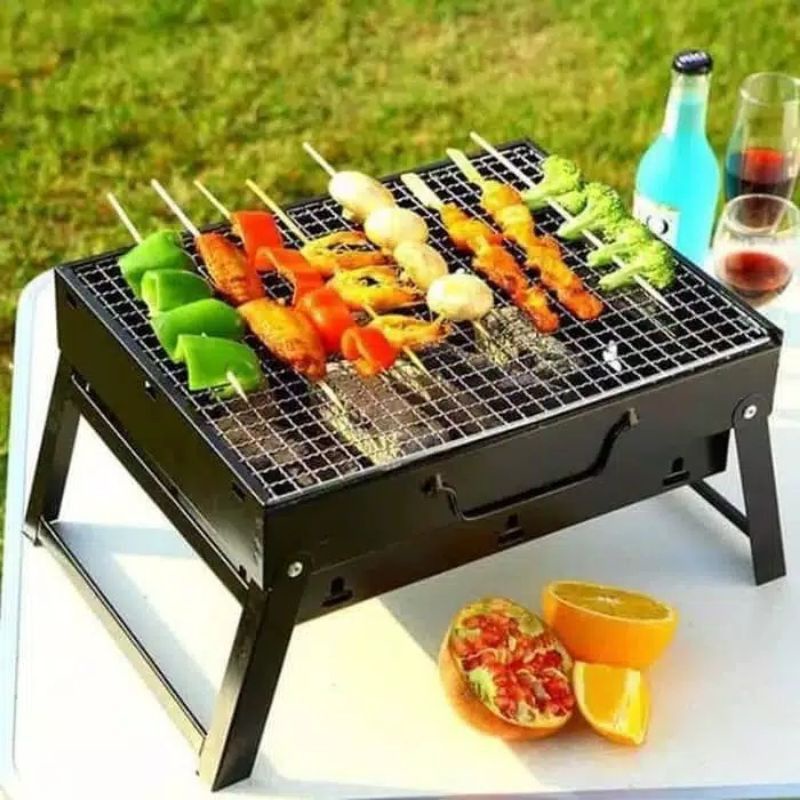 Portable grill Tool Folding grill BBQ grill Table Charcoal Grilled ...