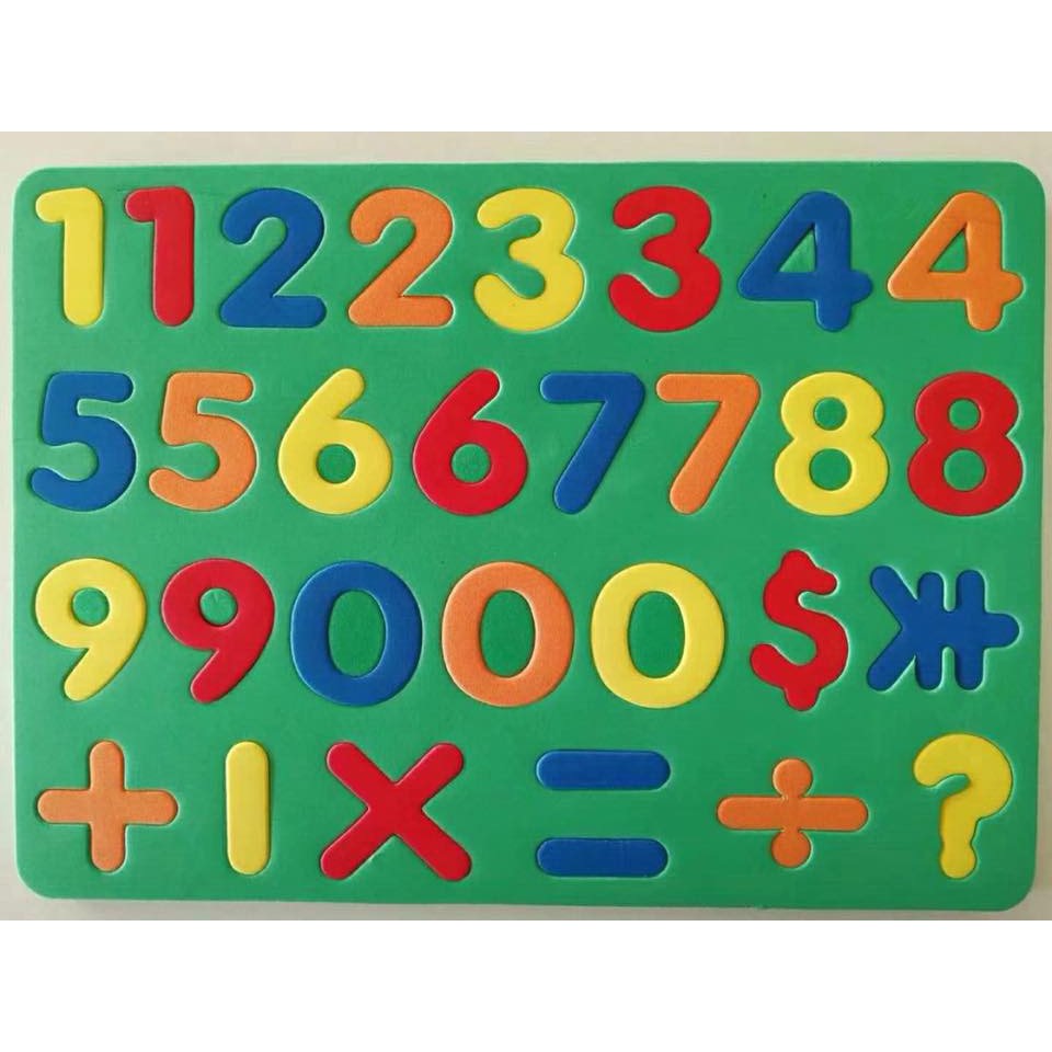 [All4kids] Numbers Magnetic Foam for early learning Magnet Nombor Maths ...