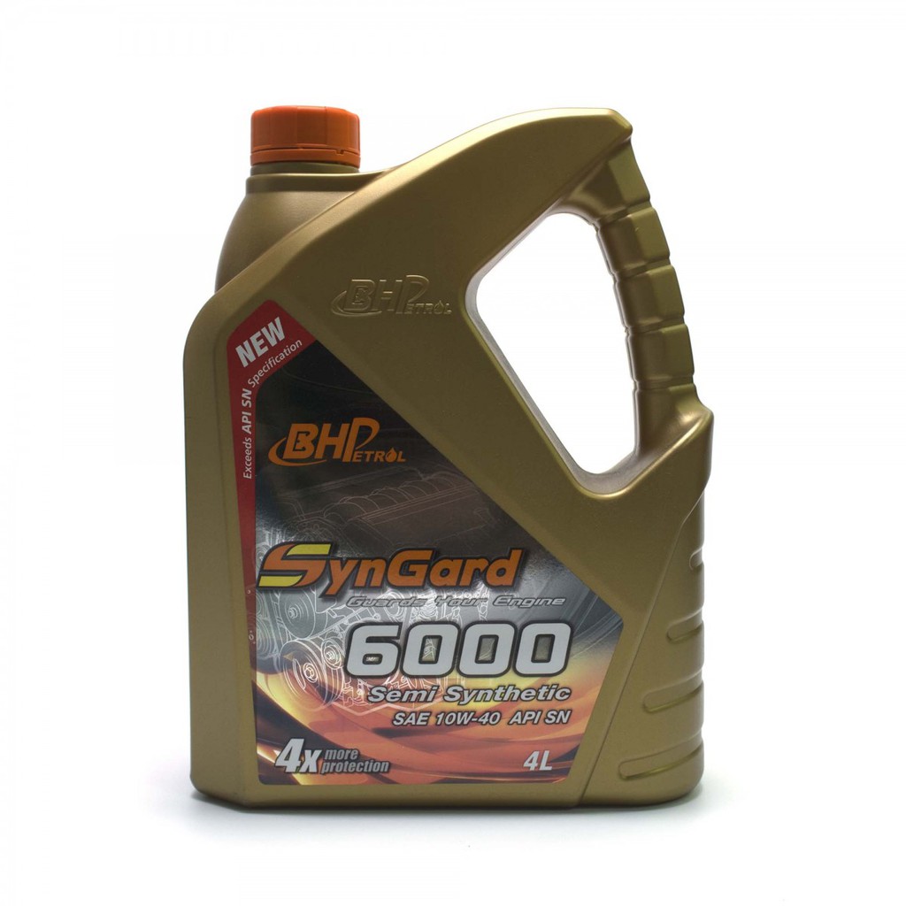 BHP SYNGARD 6000 SEMI SYNTHETIC 10W-40 4 LITER | Shopee Malaysia