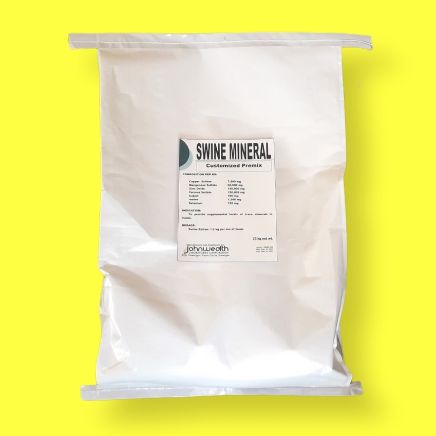 SWINE MINERAL 25Kg Kraft Bag | Feed Additives ( Customized Premix ...