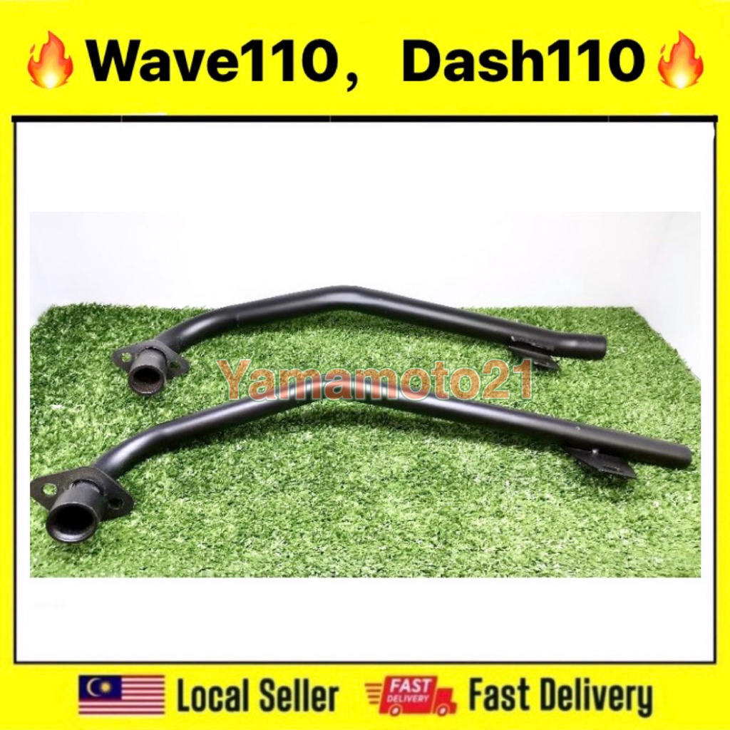 HONDA WAVE 110 DASH V1 WAVE 110 Exhaust Pipe Front Ezos Manifold Ekzos ...