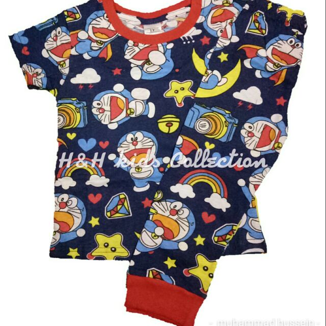 Pyjamas kids DORAEMON baju kanak-kanak murah!!! | Shopee Malaysia