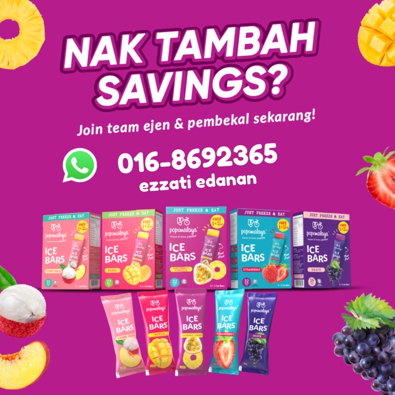 Agent Set Pops Malaya Ice Bars (Sabah & Sarawak) | Shopee Malaysia