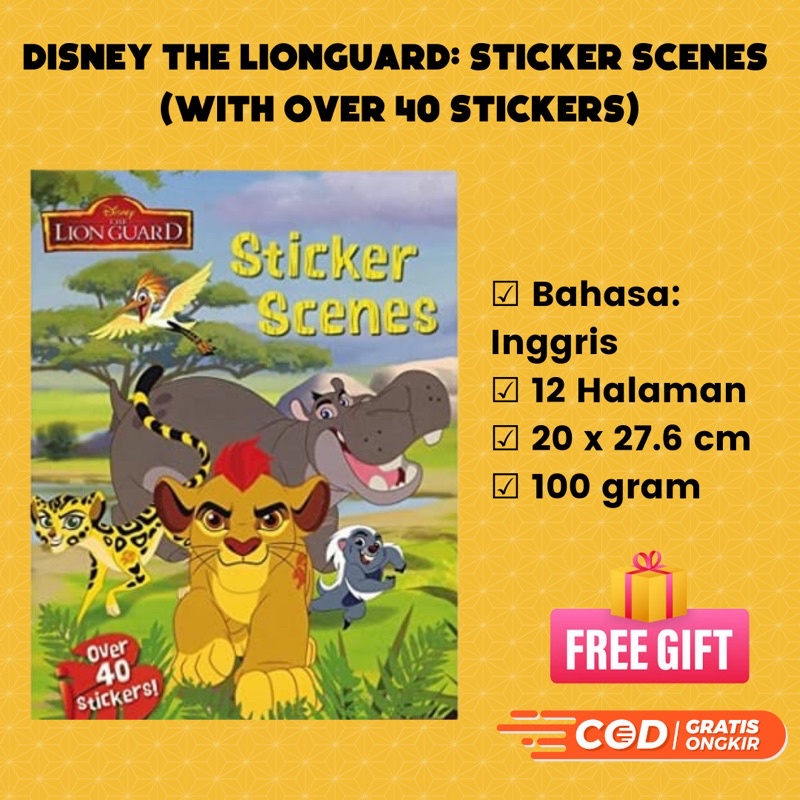 Disney The Lionguard sticker Scenes Book Activity Lion King With More ...