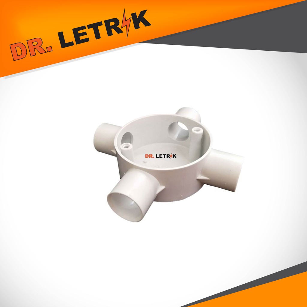 5PCS PVC Conduit 4Way Inspection Box / Intersection Box [ 20mm / 3/4 ...