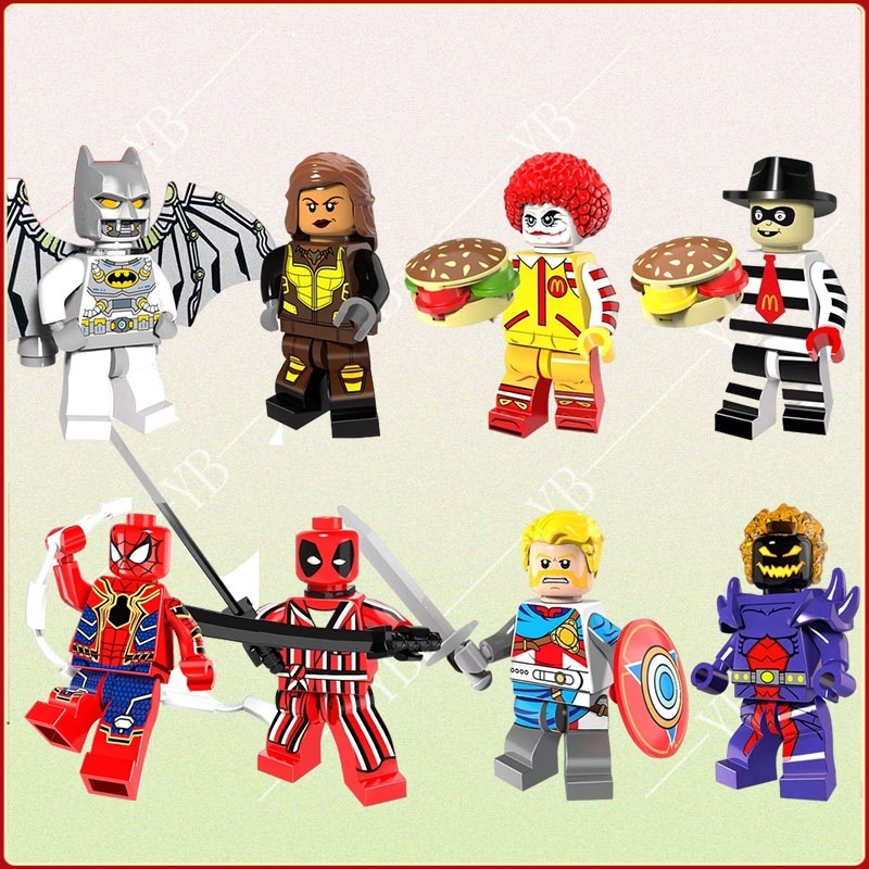 Building block minifigures Marvel hero minifigures star wars avengers ...