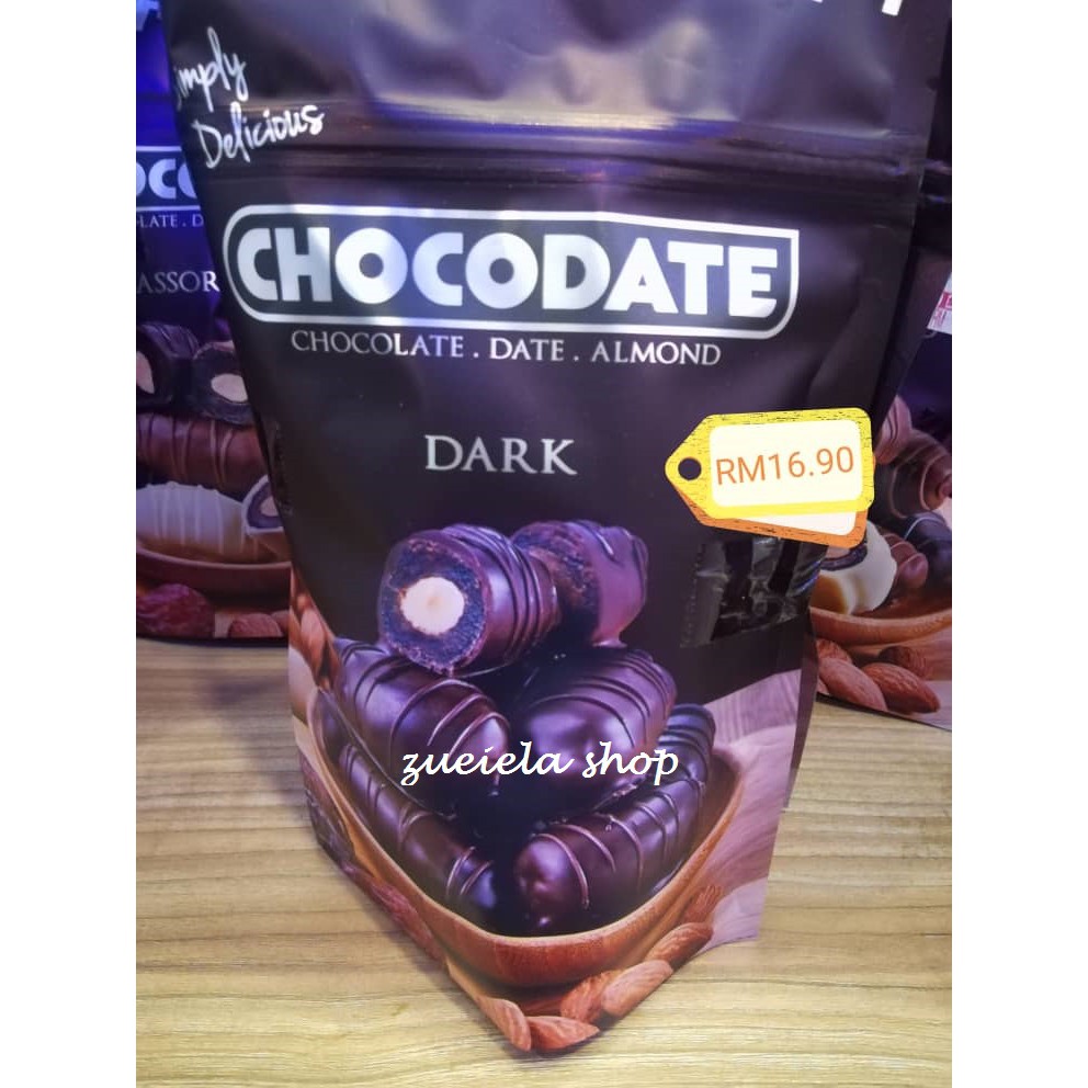 Simply Delicious Chocodate with Almond 100g (Dark Chocolate) | Shopee ...