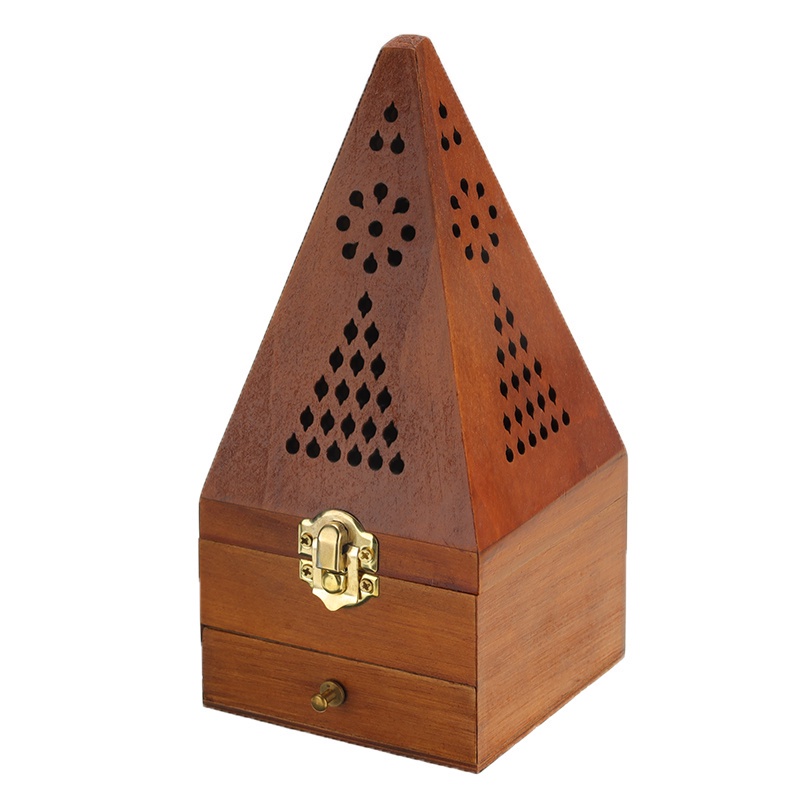💝品香馆💝 Pine Wood Bukhor Holder Arab Bukhoor Bakhoor Burner Burner Wooden ...