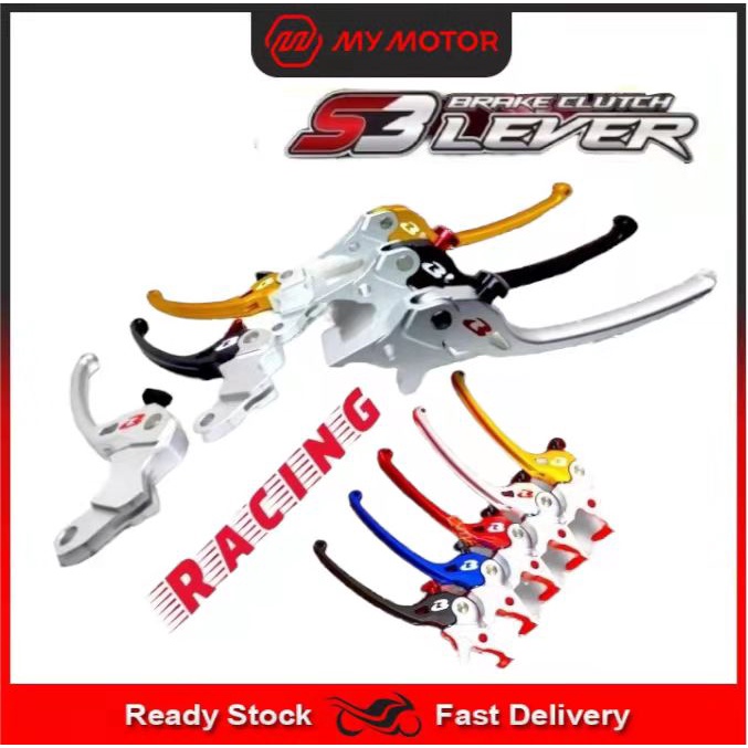 RACING BOY RCB HONDA KAWASAKI S3 ALLOY CNC BRAKE CLUTCH LEVER SET | Shopee Malaysia