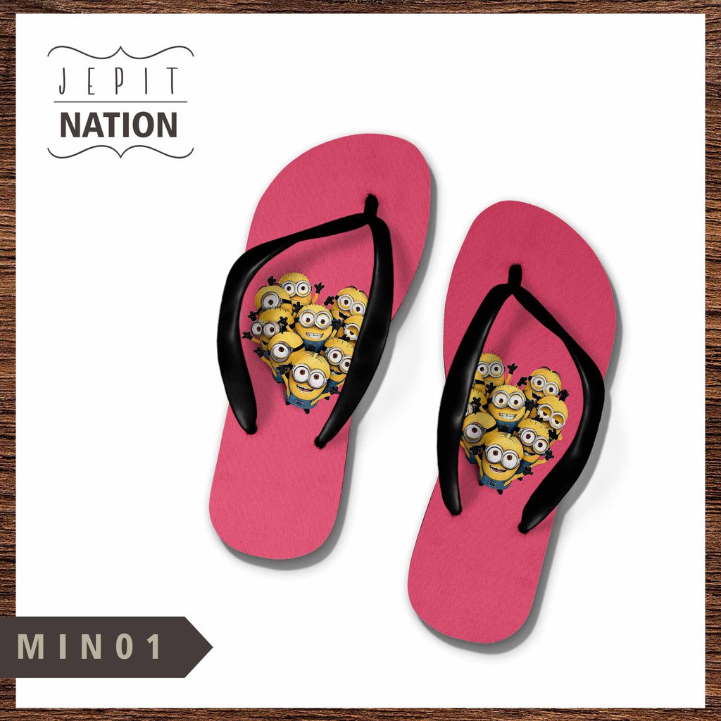 Banana Minion Sendal, flip Flops, Girl Sandals, flip flop | Shopee Malaysia