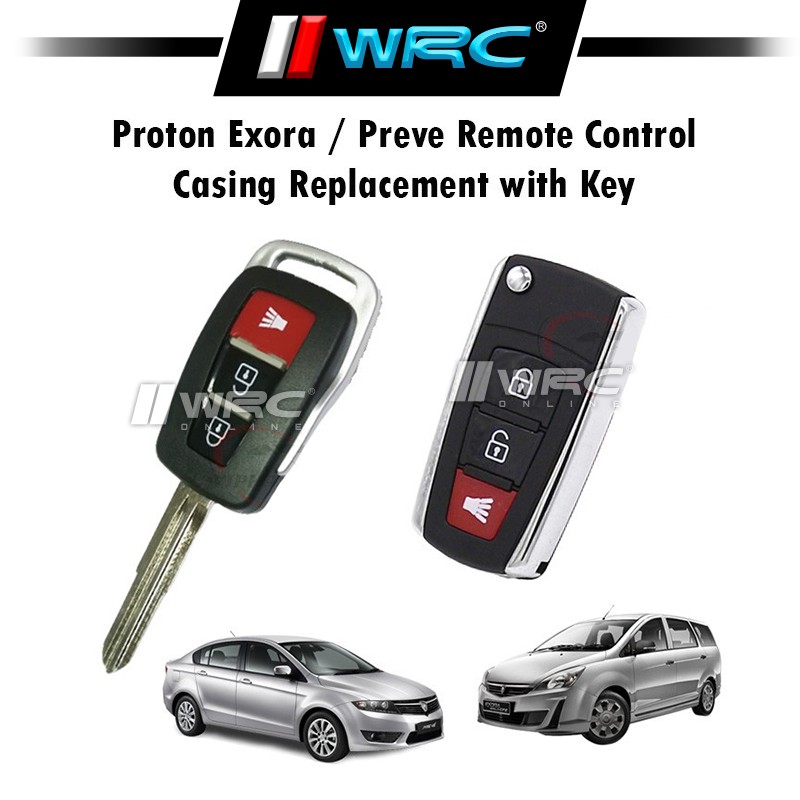 Proton Exora / Preve Remote Control Casing Replacement with Key/Flip ...