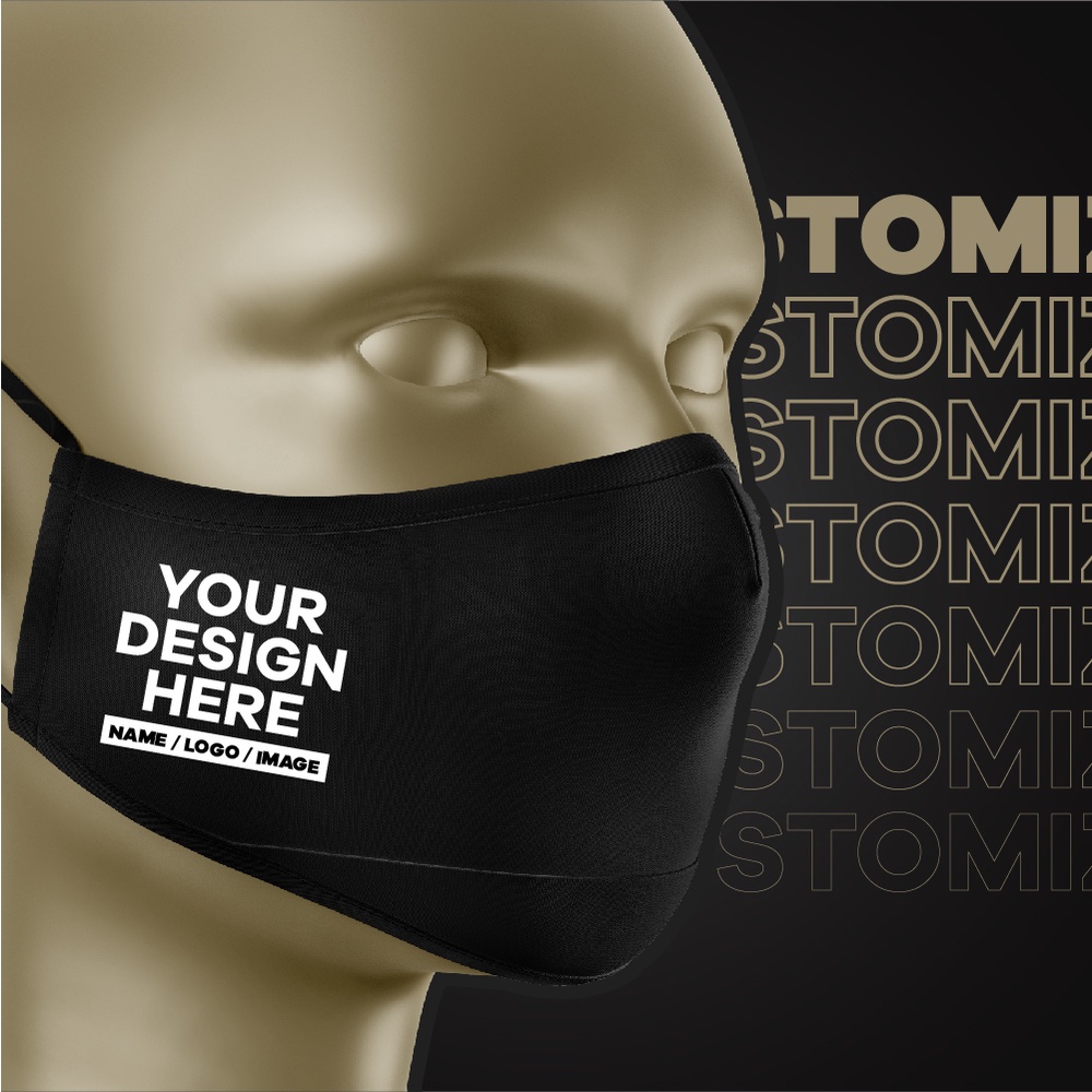 CUSTOMIZE YOUR OWN DESIGN | Antimicrobial Washable Face Mask | (Name ...
