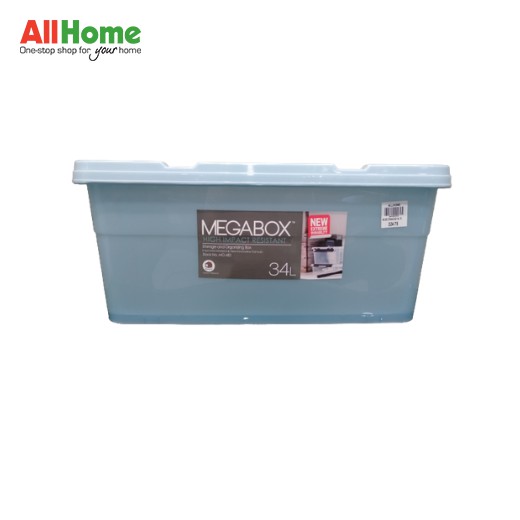 MEGABOX Storage Box 34 Liters (Trans Blue, Trans Clear) | Shopee Malaysia