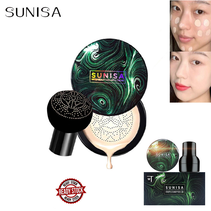 [Ready stock]SUNISA air cushion mushroom head BB cream shine moisturizing makeup foundation ...