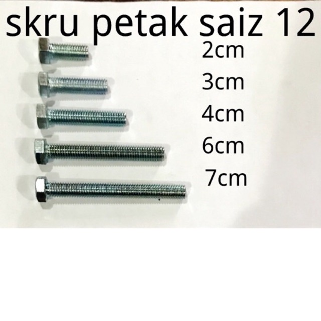 🔥skru petak saiz 12 2cm 3cm 4cm 6cm 7cm | Shopee Malaysia
